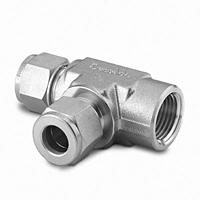 Item # T-6M0-3-4TFT, Female Run Tee (Tapered Thread) - Metric On ...